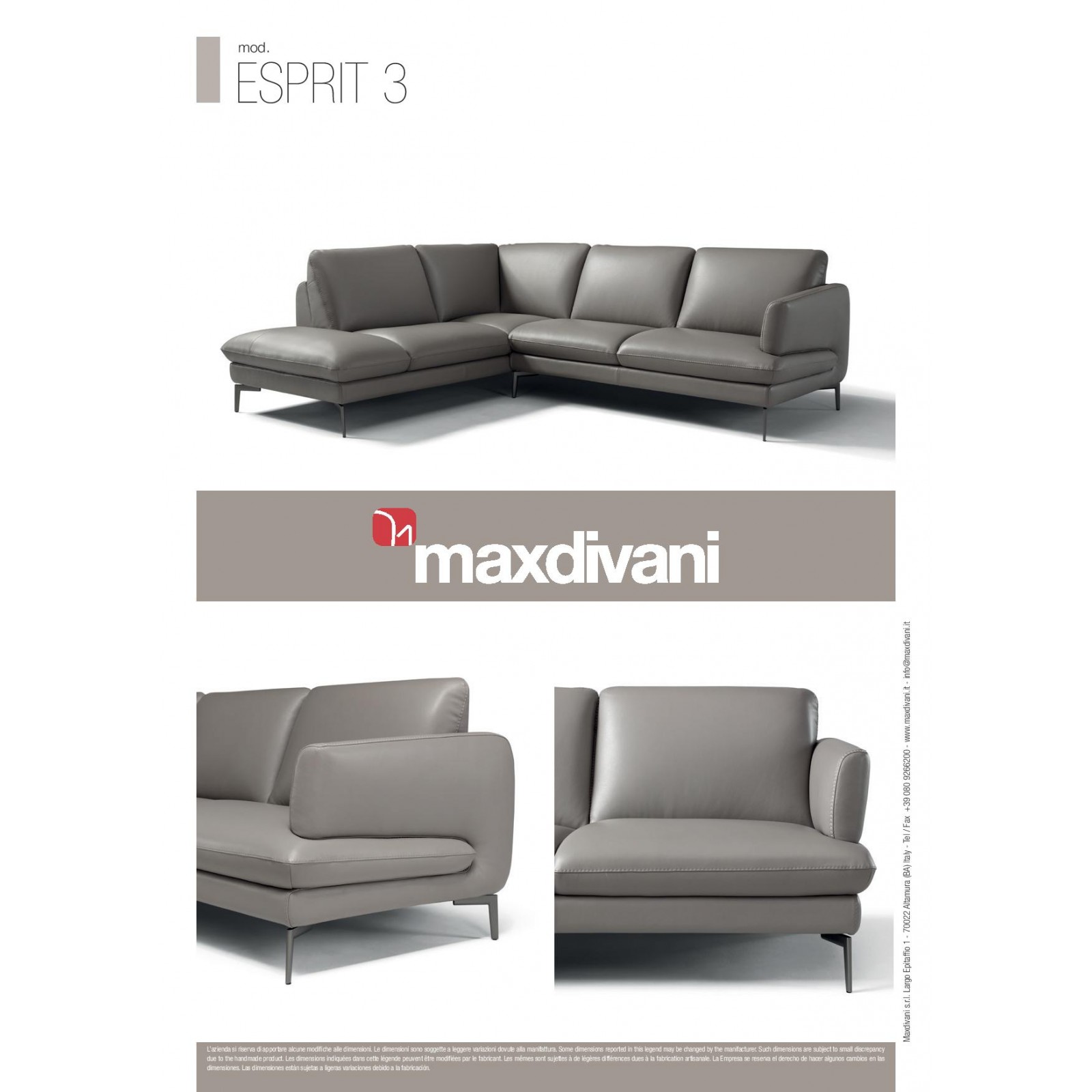 MAXDIVANI Esprit Sectional